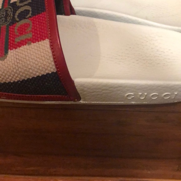 Gucci | Shoes | Authentic Gucci Pool Slides In Great Shape | Poshmark